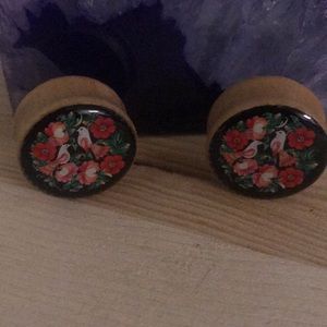 Jewelry | 1 Wooden Love Bird Ear Plugs | Poshmark